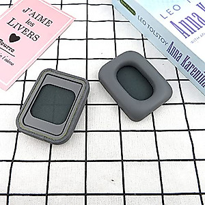 Replacement Earpads Protein Leather Ear Pads Cushions Cover Repair Parts Compatible with Monster Inspiration Over-Ear Headphones (Grey)