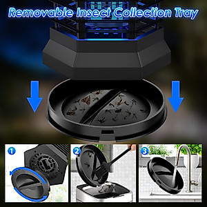 Remote Control Bug Zapper Indoor Outdoor, Electric Mosquito Zapper, Bug Zapper, Fly Traps, Fly Zapper, Mosquito Killer, 3 Prong Plug, 90-130V, ABS Plastic Outer