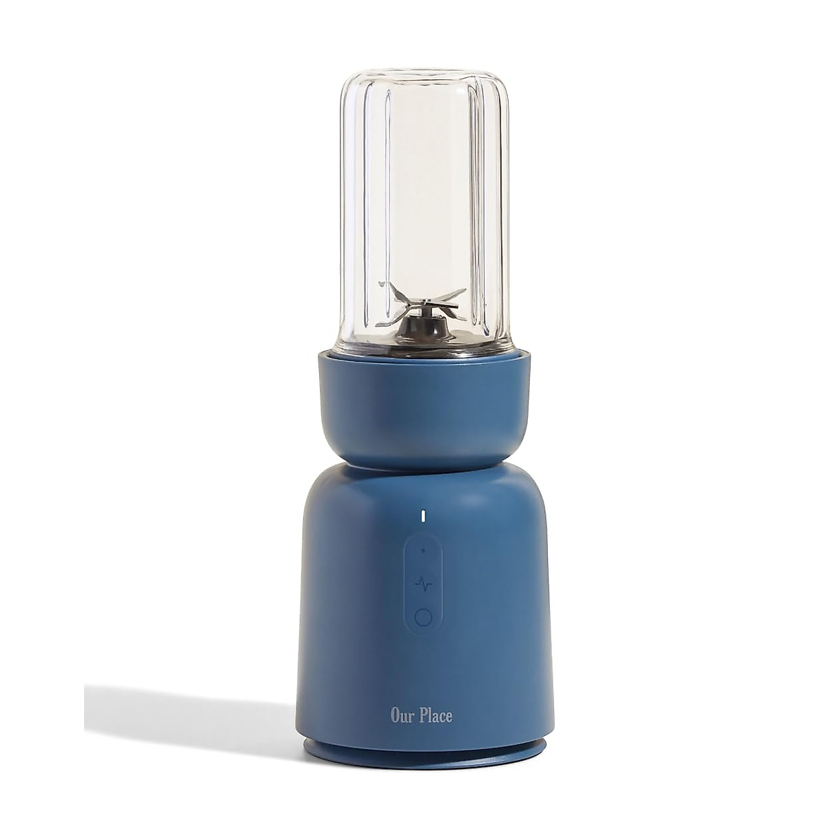 Our Place Splendor Blender - 1000W High-Power | Ultra-Sharp Blades | 2 Blending Modes | Includes 25 oz Personal Cup and Drinking Lid Set | Smoothies, Shakes & More | Blue Salt