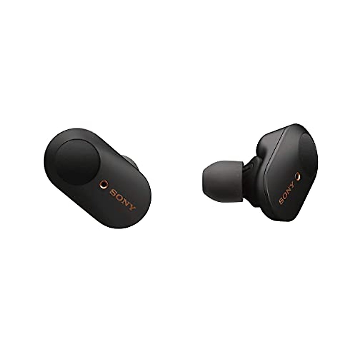 Sony WF-1000XM3 Truly Wireless Noise Cancelling Headphones with Mic, up to 32 Hours Battery Life, Stable Bluetooth Connection, Wearing Detection with Alexa Built-in - Black (Renewed)
