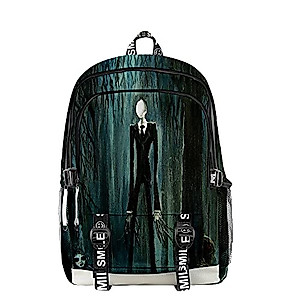 BINGTIESHA Creepypasta 3D Oxford Cloth Travel Bag Novelty Backpack Bag Capacity Unique Element Laptop Bag Fashion Unisex (HL08546)