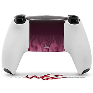 WraptorSkinz Skin Wrap compatible with Sony PS5 DualSense Controller Fire Pink (CONTROLLER NOT INCLUDED)