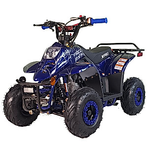 X-PRO 110cc ATV Quad ATVs Quads 110cc 4 Wheeler ATVs ATV 4 Wheelers，Spider Blue