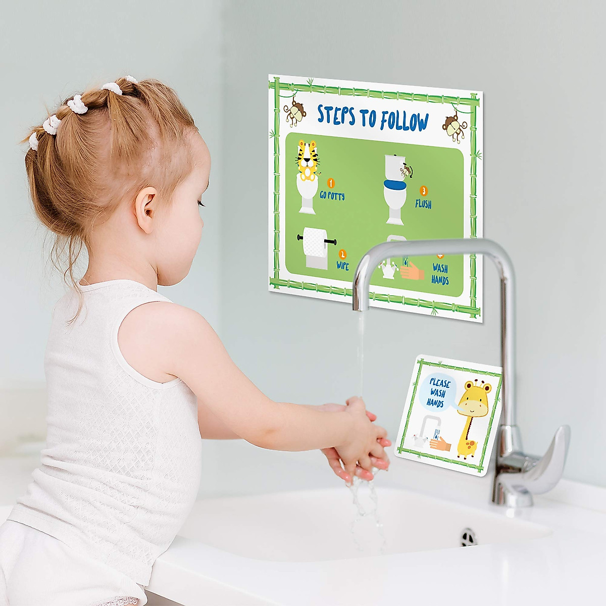 ATHENA FUTURES Potty Training Timer Watch With Flashing Lights And Music Tones - Unicorn Pattern and Potty Training Chart for Toddlers - Fun Animal Design
