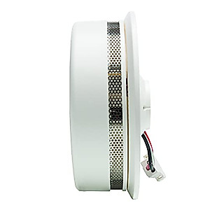 Kidde Wireless Hardwired Smoke Detector, 10-Year Battery Backup, Voice Alerts, Photoelectric Sensor Wire-Free Interconnect Combination Alarm