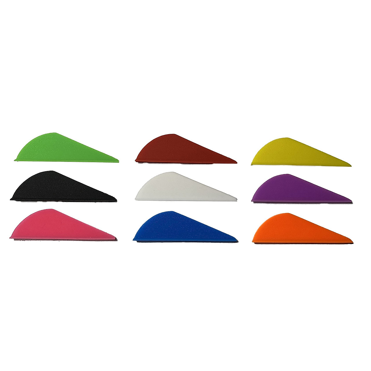 Sierra Archery - Arrow Vanes 2.0” | 50 Pack or 100 Pack | Multiple Colors Available | High Profile Design | Fletches for Hunting, 3D, Target Archery or Crossbows