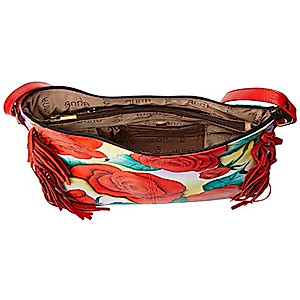 Anna by Anuschka Large Hobo Shoulder Bag, Romantic Rose