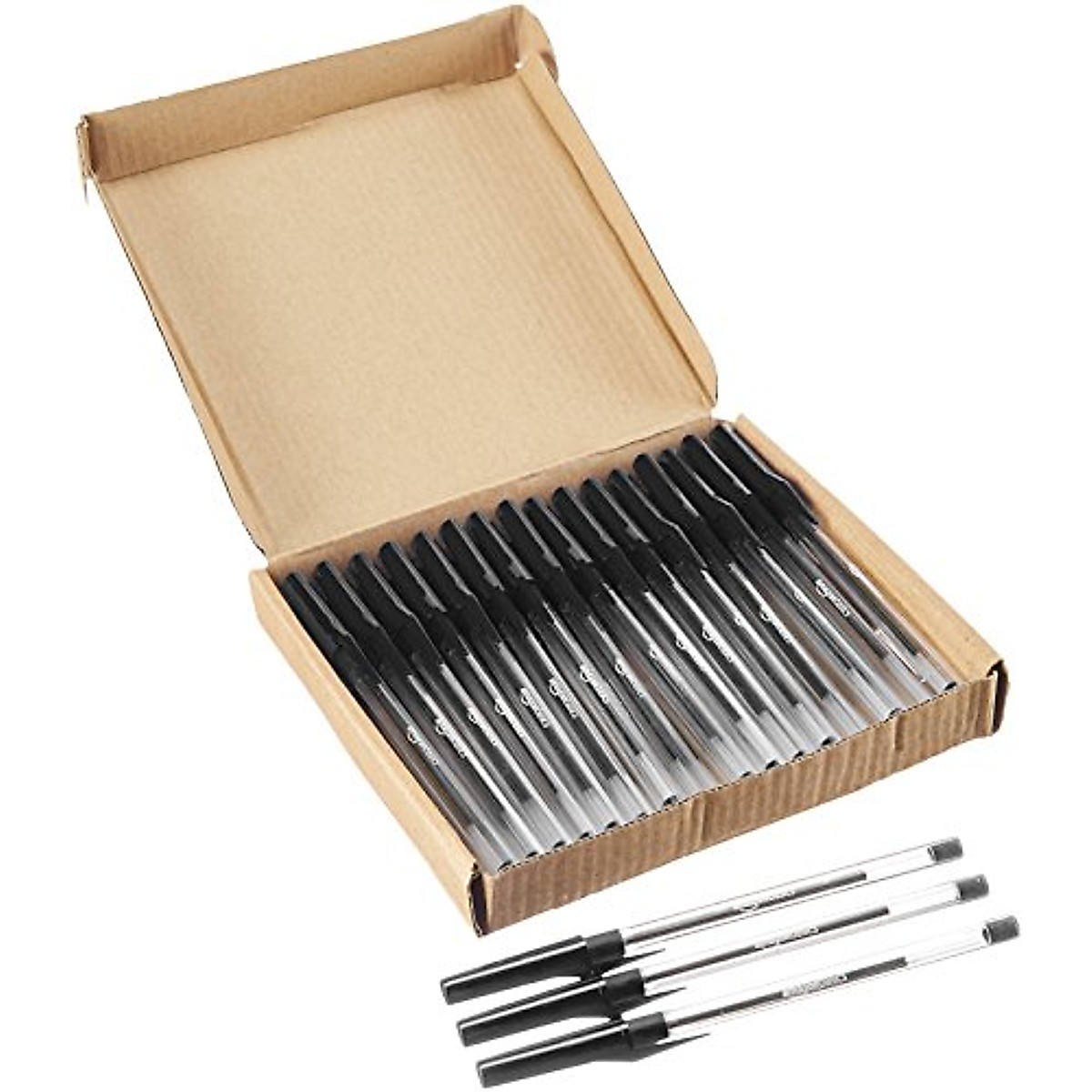 Amazon Basics Basic Ballpoint Pen - Black, 36-Pack