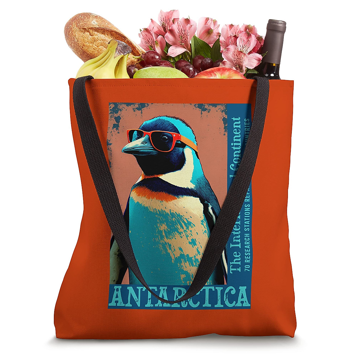 Antarctica Cute Cool Penguin Antarctic Research Souvenir Tote Bag