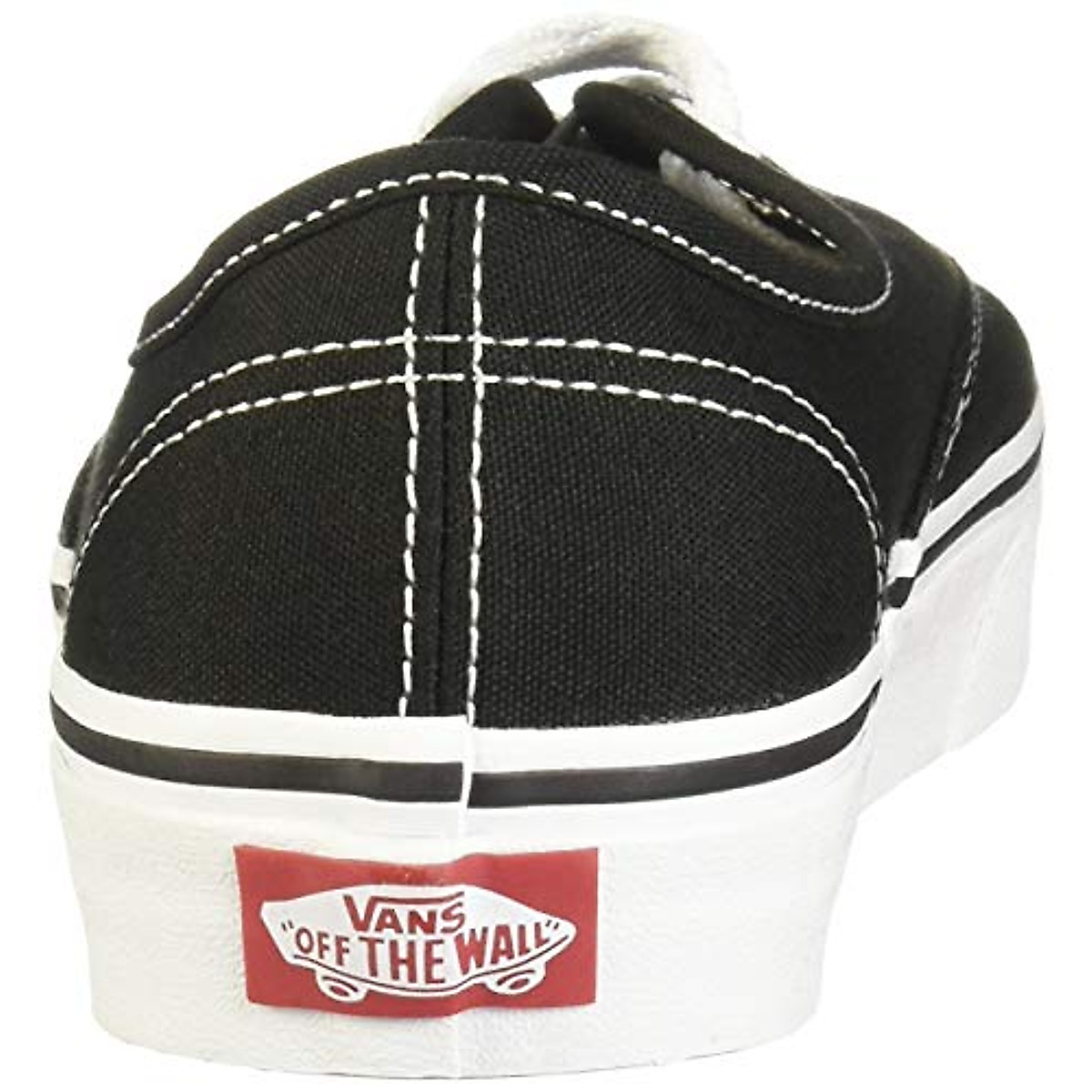 Vans Unisex Authentic Black Canvas VN000EE3BLK Mens 8.5, Womens 10