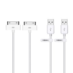 Aibocn MFi Certified 30 Pin Sync and Charge Dock Cable (New Packaging × 2 Pack)