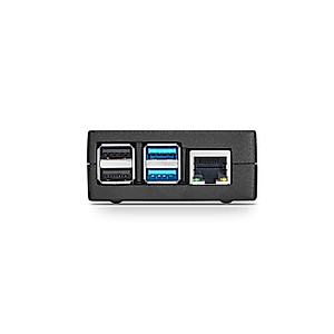 Vilros Raspberry Pi 4 Compatible Heavy Duty Aluminum Alloy Case with Preinstalled and Ready to Connect Fan (Black)
