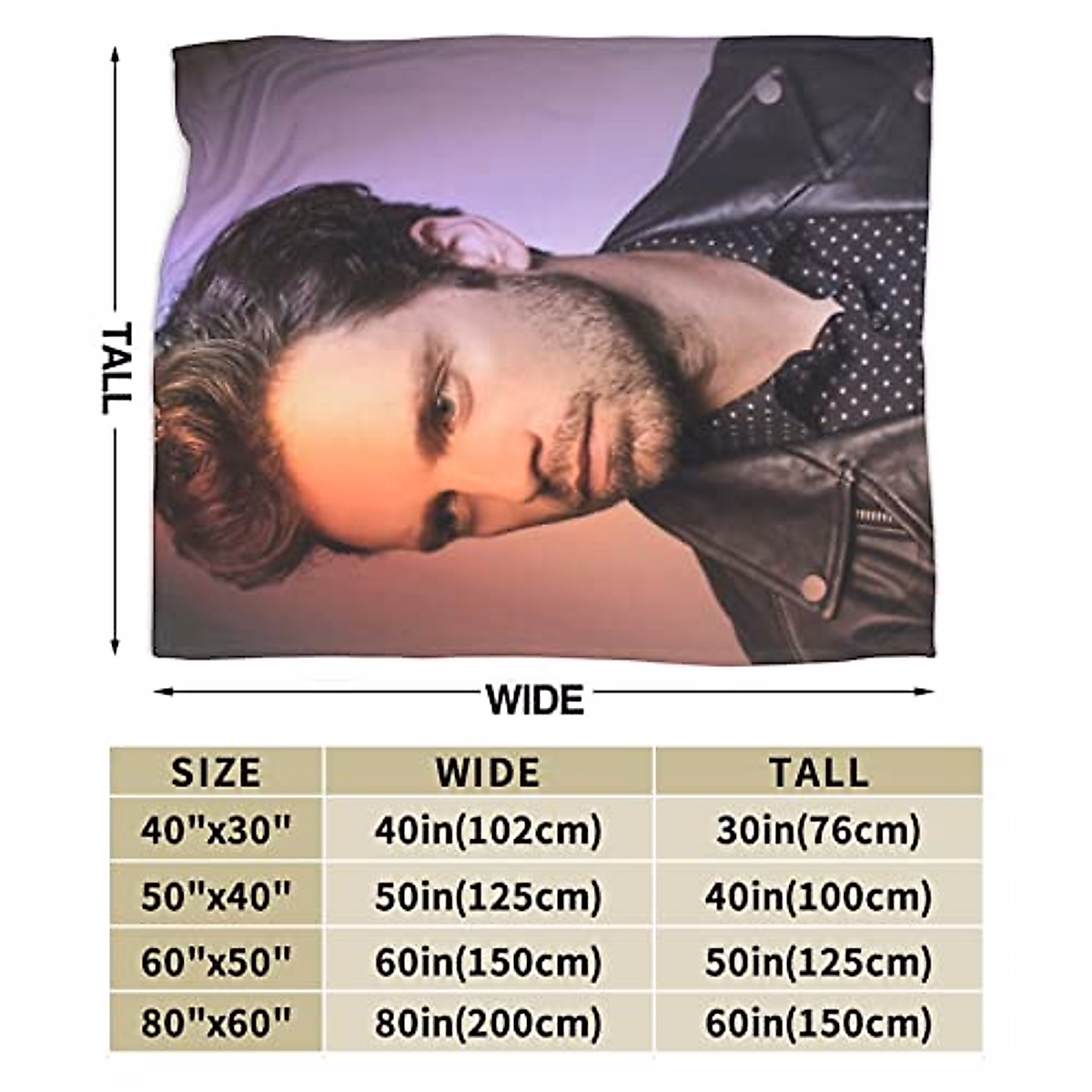 Sebastian Stan Ultra Soft Micro Fleece Blanket All Season Fuzzy Warm Throw Blanket for Sofa Chair Couch Bed