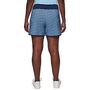 Hang Ten Womens Lightweight Hybrid Short (Large, Navy Stripe)