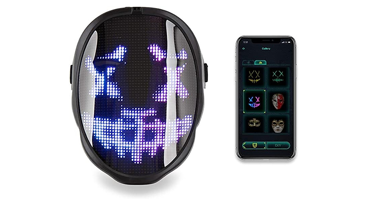 CHEMION Bluetooth LED Face Mask for Creative Fun