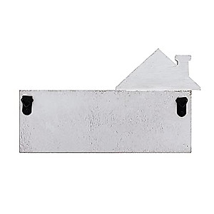 NITYNP Key Holder for Wall, Key Hooks Decorative for Wall, Key Hanger for Wall Entryway Decor, Bless This Home Farmhouse Home Decor Key Hooks, 12"x6.5"