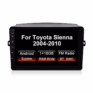 Android 11 Car Stereo Double Din for Toyota Sienna 2004 2005 2006 2007 2008 2009 2010, Biorunn 9 Inch Car GPS HD Touch Screen 1GB 16GB Navigation WiFi BT FM Head Unit…