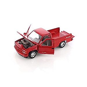 1992 Chevy 454SS Pick Up Truck, Red - Showcasts 73203 - 1/24 Scale Diecast Model Car by Motor Max