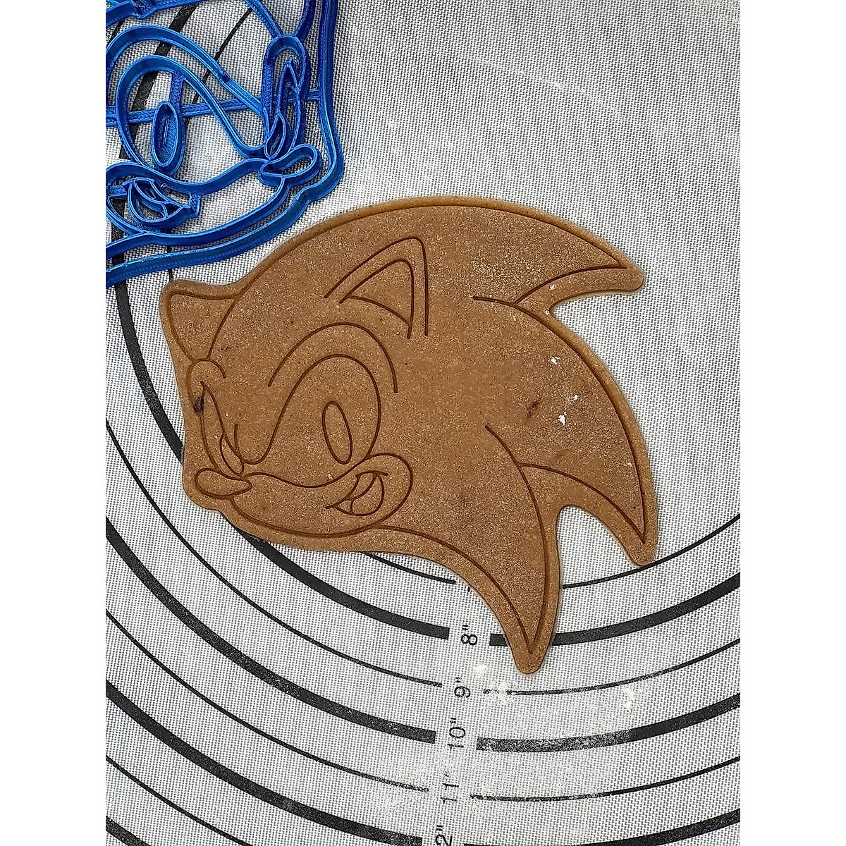 Sonic Head Cookie Cutter & Mold 4.75” inches Produced by 3D Kitchen Art