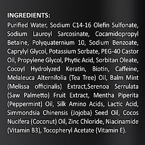 INFINA ESSENTIALS Biotin 2-in-1 Shampoo and Conditioner for Men & Women – Hair Thickening & Strengthening Shampoo with Saw Palmetto, Keratin, Caffeine & Vitamin E – Convenient Daily Use – 16 fl oz