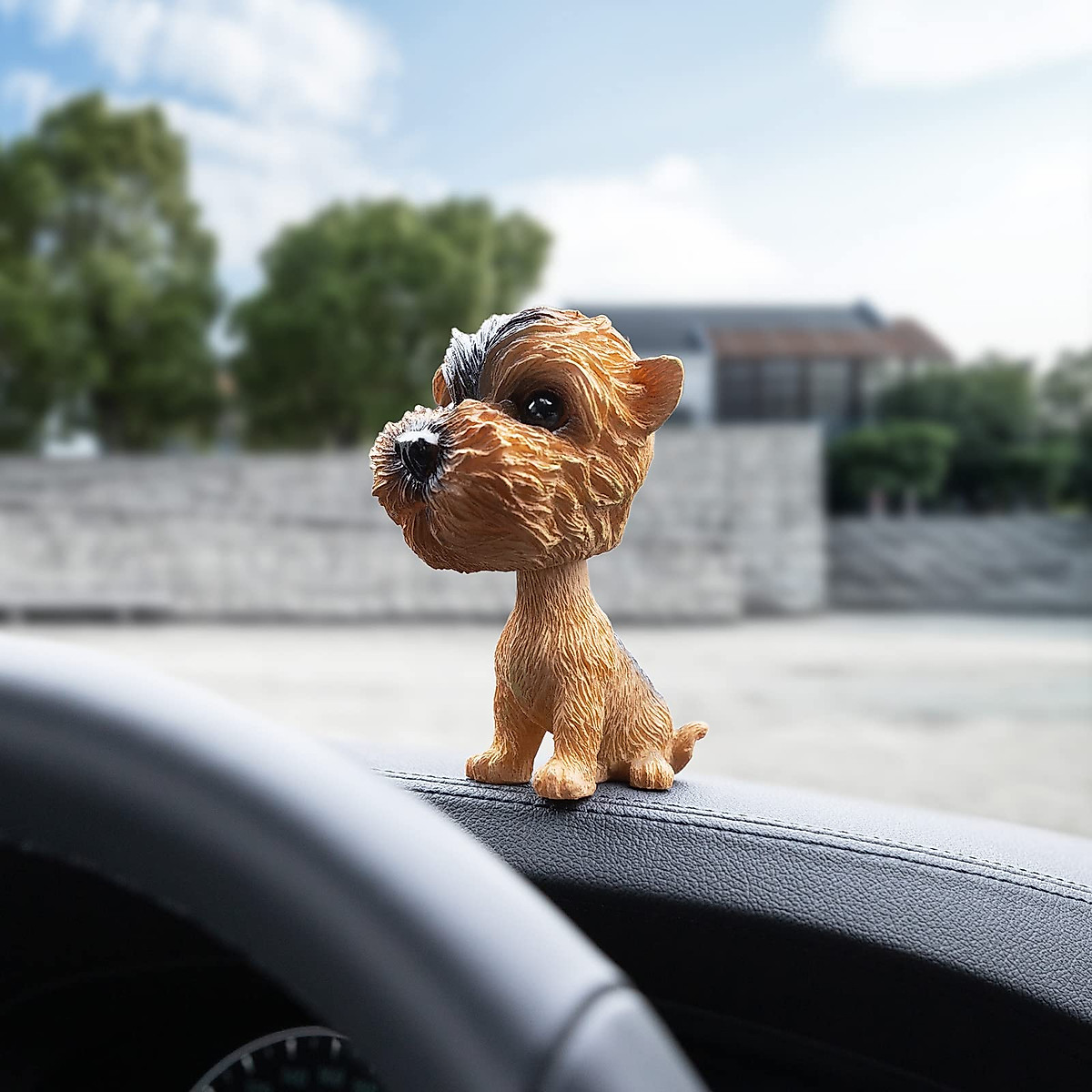 COGEEK Bobble Head Dogs Bobbing Heads Car Dash Puppy Car Decoration (Yorkshire Terrier)