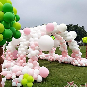 Large Balloon Arch kit with Heavy Base,Great BirthdayChristmasNew Years Eve Party Decorations/Supplies,Used to make a 8.5FT Tall &12.5Ft Wide(adjustable) Balloon Garland