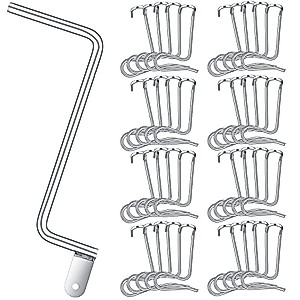 Zhengmy Fence Wire Tightener Tool with 1 Tighteners Handle Fence Wire Tensioner Steel Fence Stretcher Tool Barbed Wire Fence Tools Fence Repair Kit for Fast Wire Fence Farmhouse Garden (31 Pieces)