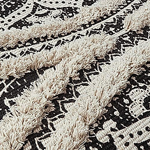 Ailsan Boho Runner Rug 2.3' x 5.3', Mandala Hallway Runner Rug, Woven Cotton Washable Tufted Indoor Outdoor Rug Runner for Entryway Kitchen Laundry Room Doorway Bedroom