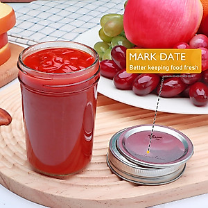 Woaiwo-q Mason Jars 8 oz Regular Mouth,30 Pack Canning Jars Jelly Jars With Airtight Lids, Ideal for Jam/Honey/DIY Projects/Wedding Favors/Shower Favors