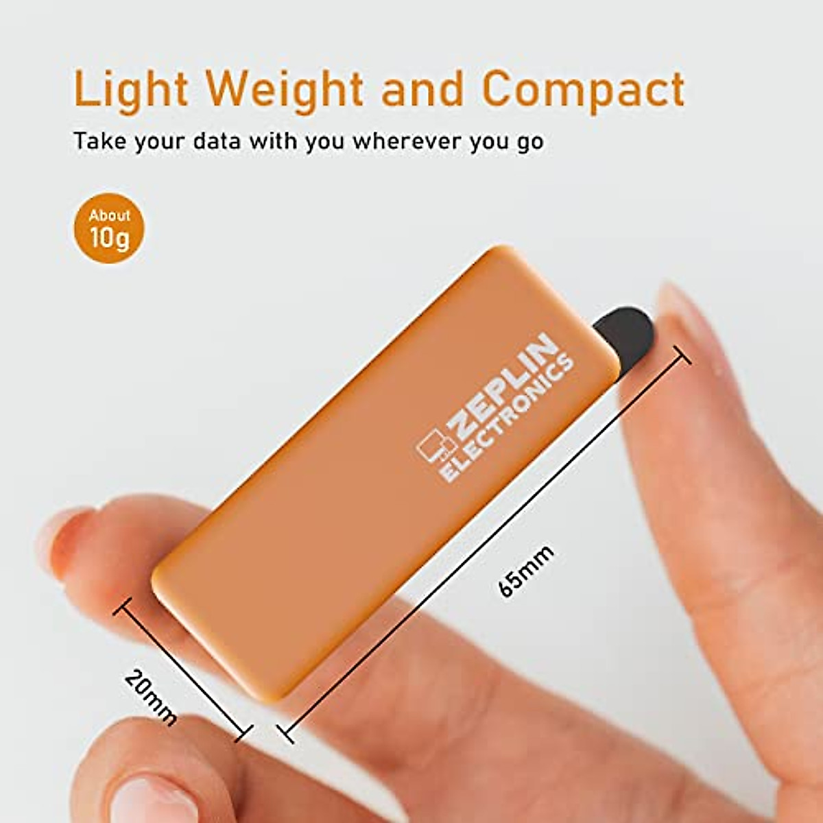 ZEPLIN ELECTRONICS ZP6 USB Flash Drive 128GB - Orange