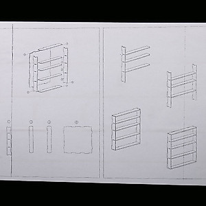 Jili Online Wooden Paint Bottle Rack Model Organizer Acrylics Paint Storage Stand Holder Box Hobby Art Supplies