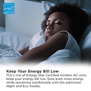 TCL 10W3E1-A Home Series Window Air Conditioner, 10,000 BTU, White