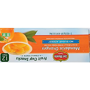 Del Monte, Mandarin Oranges No Sugar Add, 4 Ounce (Pack of 12)