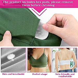 selizo Padded Bralettes for Women, 6 Pcs Sports Bras Women Pack, V Neck Cami Bando Bra Girls, L-XL