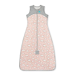 Love to Dream Lite Organic Toddler Sleep Bag (18-36 Mo), Super Soft Temp Regulating Sleeping Sack, 0.2TOG Lightweight Wearable Blanket, Dusty Pink