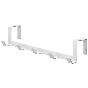 YAMAZAKI home Smart Wide Over the Door Rack, White