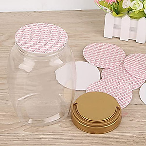 NANSHINE 500pcs Pressure Activated Seals Cap Liners Red 24mm/ 0.94" Foam Sealing inserts for Glass & Plastic Jar Bottles Containers No Induction Sealer Needed