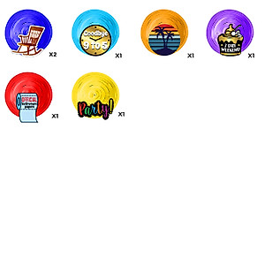 25 Piece Retirement Party Hanging Swirls Decorations, Hilarious Happy Retirement Party Supplies and Gifts