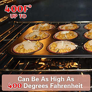 PINVNBY Baking Pans Set,Nonstick Bakeware Set with Baking Sheet, Muffin Pan, Round Cake Pan, Pizza Pan, Kitchen Oven Pan Baking Sheet Set, Complete Carbon Steel Bakeware Set (4 Pieces)