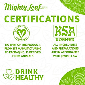 Mighty Leaf Tea White Orchard Tea Pouches, 100 Pouches