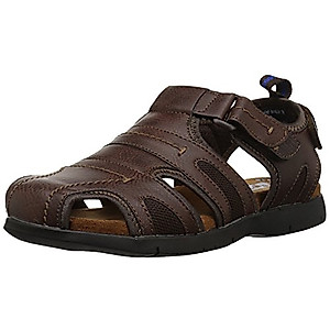 Nunn Bush Men's Rio Grande Closed Toe Fisherman Sandal, Tan, 10 W US
