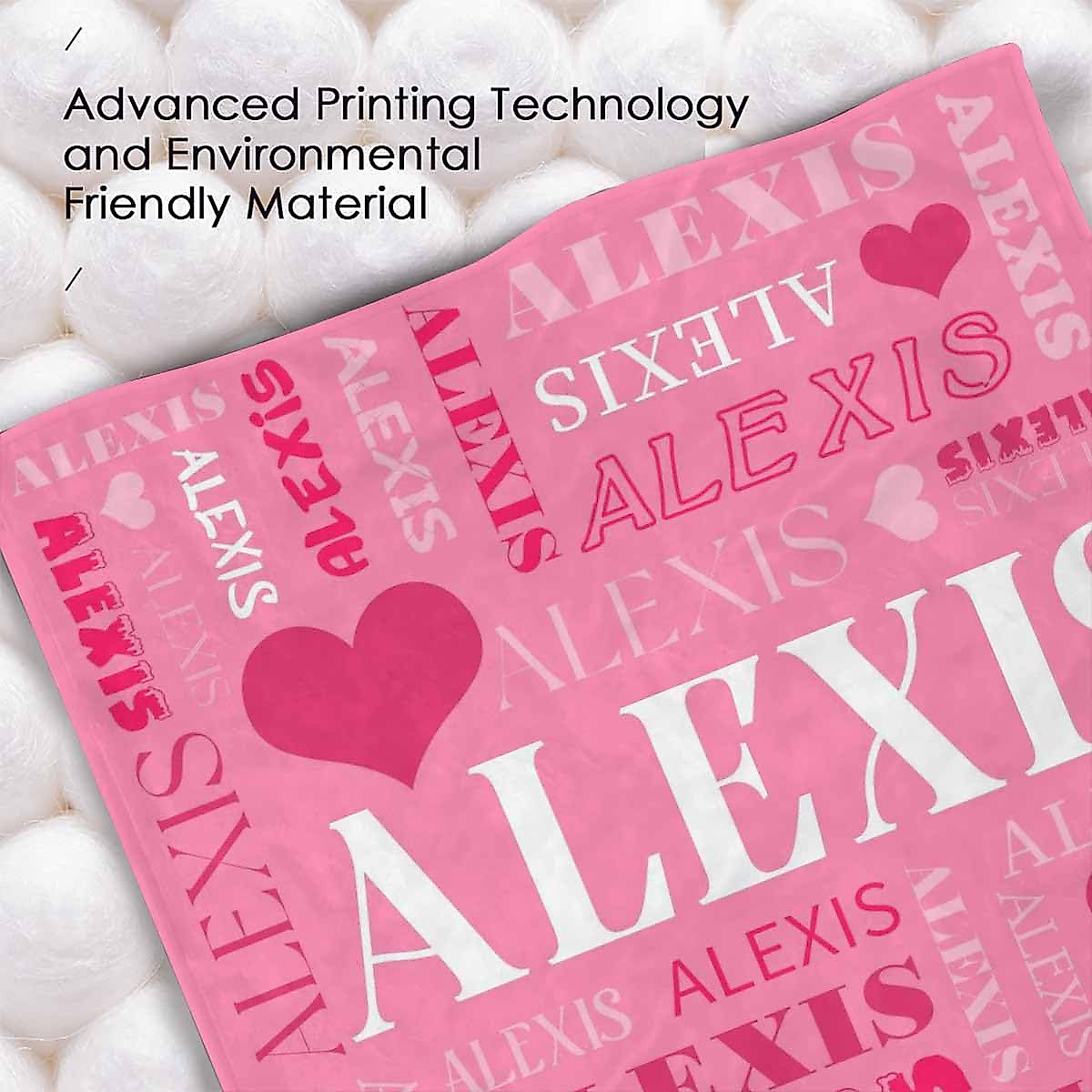 Personalized Name Blanket for Kids Boys Girls, Personalized Name Blanket for Daughter Son Custom Blanket with Name for Adult Personalized Baby Blankets for Christmas Valentine's Day Gifts