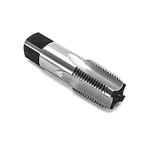 QWORK 1/2" - 14 NPT Pipe Tap, Carbon Steel, for Clean and Re-thread Damaged or Jam Pipe Threads