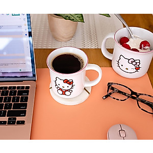 Toynk Hello Kitty 9 and 16 Ounce Ceramic Camper Mug Set of 2