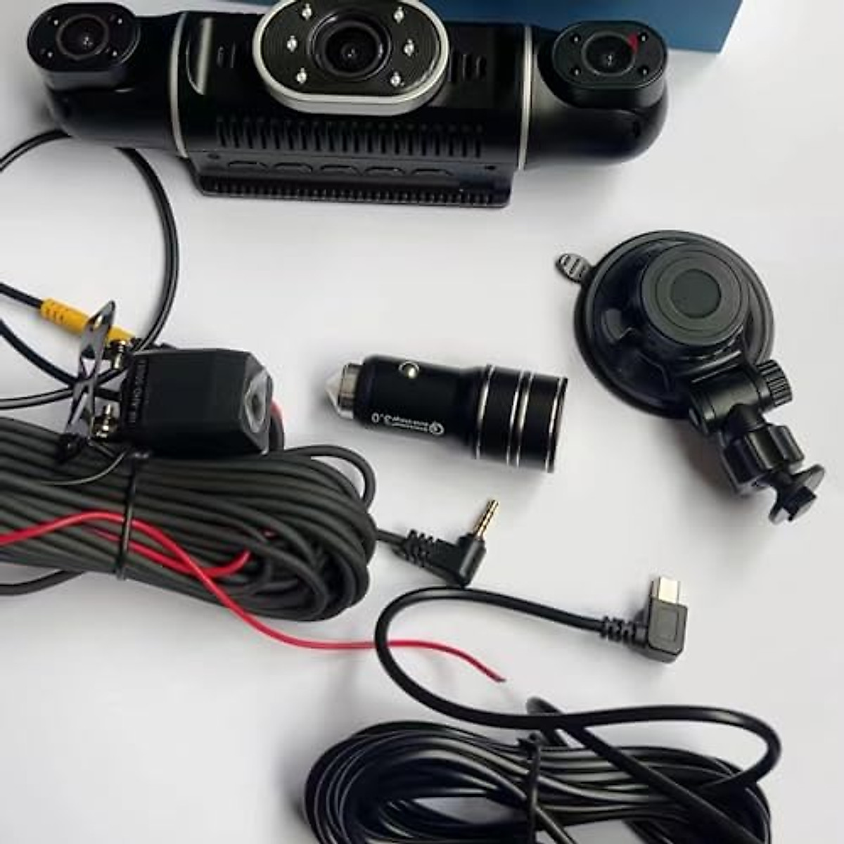 4-Channel Front and Rear Dash Cam - 360-Degree Panoramic Recording for Enhanced Safety, HD 1080P Car Interior and Exterior Camera - Clear Images and Wide Coverage