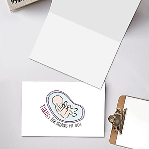 Cute Thank You Card for Midwife Doula OBGYN, Labor and Delivery Nurse Doctor Appreciation Card, Thanks for Helping Me Out Card,