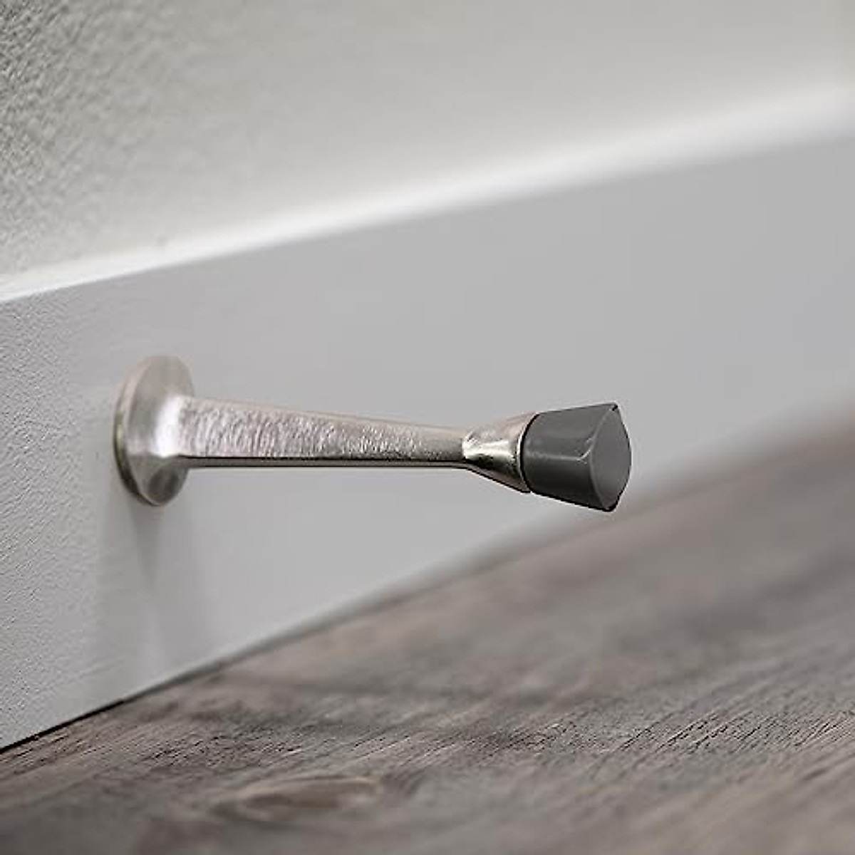 Design House 181735 Cast Door Stop, 10-Pack, Satin Nickel, 10 Count