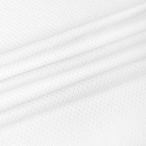 Phoneutrix Blank Basketball Jersey, Men's Mesh Athletic Reversible Sports Shirts S-3XL (Small, White)