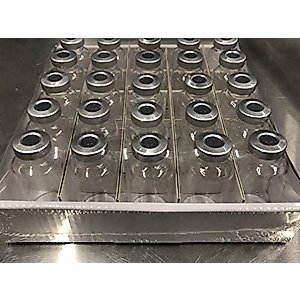 20ml Sterile Serum Vial 25 Pack Silver Aluminum Seals
