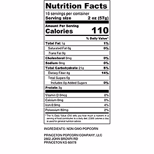 Mushroom Popcorn Kernels by Princeton Popcorn - Farmer Direct, Non-GMO, Gluten Free, UnPopped, Ball Shaped, Old Fashion Popcorn Pops Extra Large popcorn kernels, mushroom popcorn kernels for popping for Air Popper & Stovetop 32oz